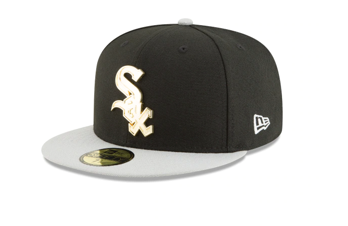 Metallic Chicago White Sox Fitted Cap – The Look! Shopthelookonline.com